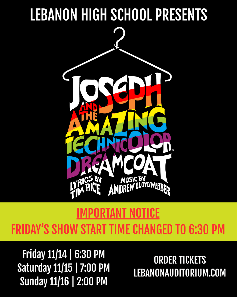 Fri, Nov. 14th, 2025 :: Joseph and the Amazing Technicolor Dreamcoat ...